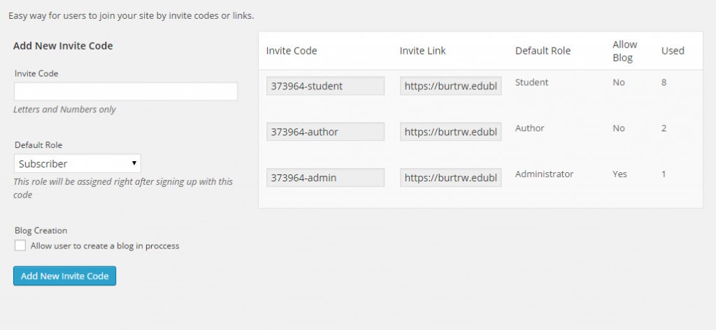 New! Join Codes and Invites Make Life Easier – Edublogs – free blogs ...